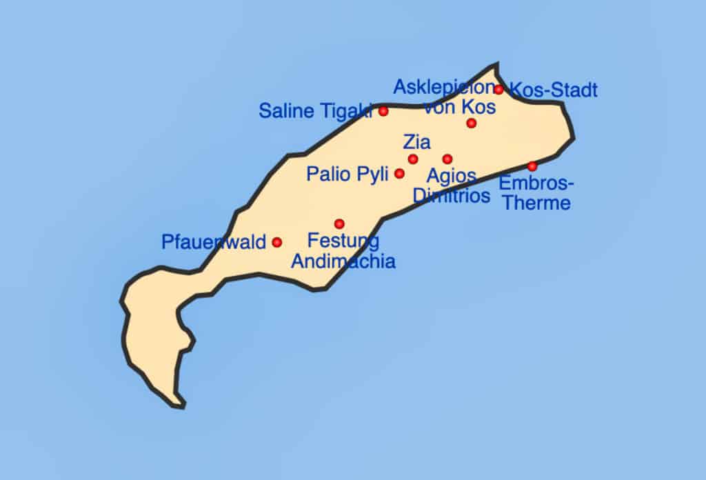 Sehenswürdigkeiten auf Kos